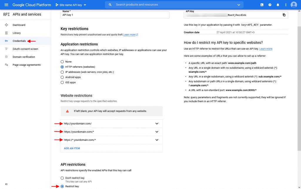 Google Maps - How to add Google API Key - WP Residence Help