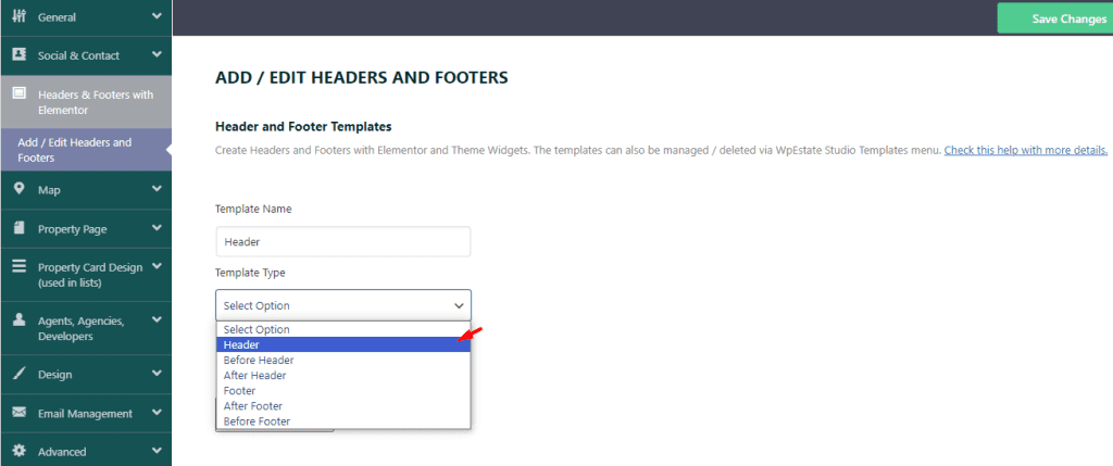 How to create custom Header & Footer with WpResidence Header & Footer ...