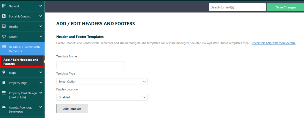 How to create custom Header & Footer with WpResidence Header & Footer Builder - WP Residence Help
