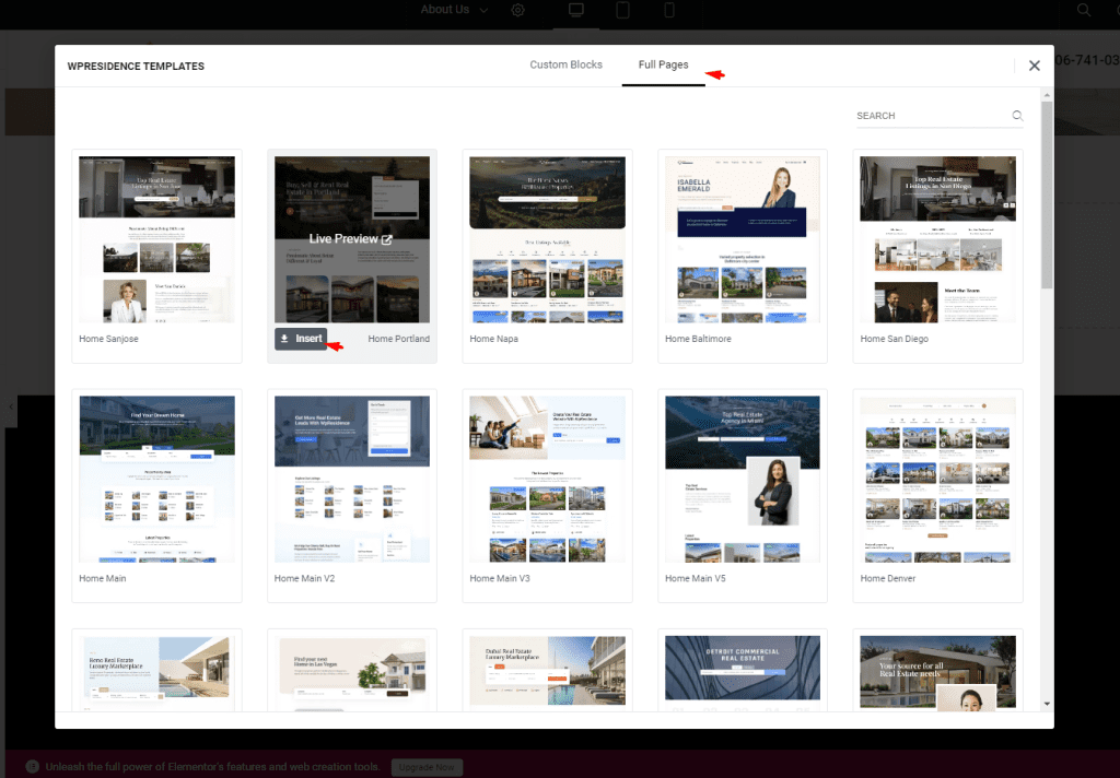 How to use WpResidence Design Studio Templates to import Pre-built ...